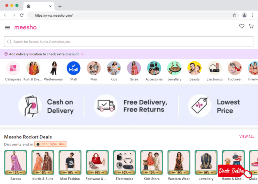 Meesho Online Shopping Today Offers (90% OFF Deals)