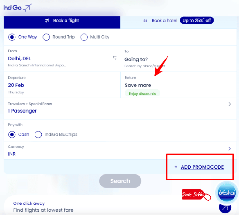 IndiGo Coupon Codes (Dec 2025) Avail upto 60% OFF